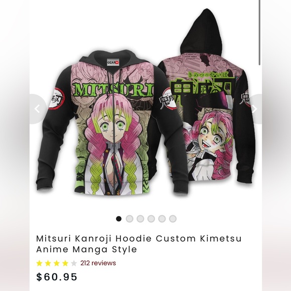 Gear Otaku | Jackets & Coats | Mitsuri Kanroji Hoodie Custom Kimetsu ...